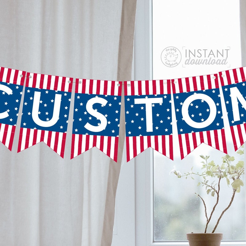 Patriotic Banner - Etsy