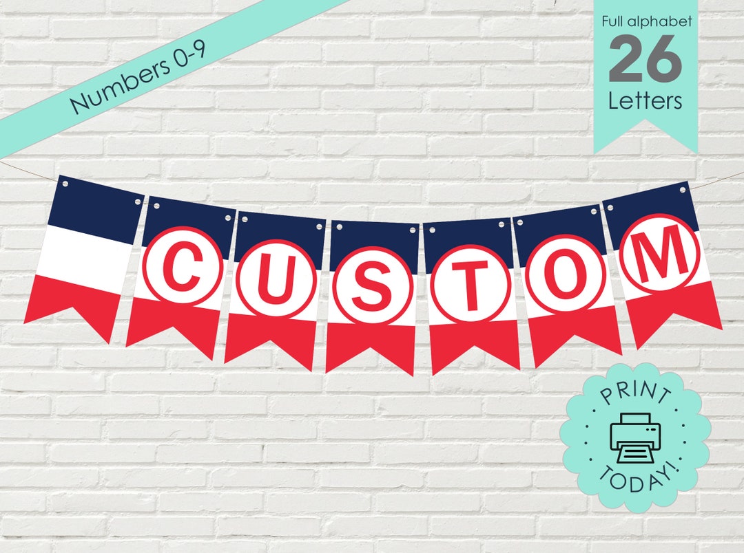 DIY Printable Banner French Flag France Sign Countries of the World ...