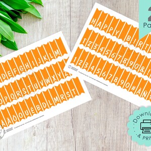 Orange Cake Topper Banner DIY Printable SVG Custom Personalized ...