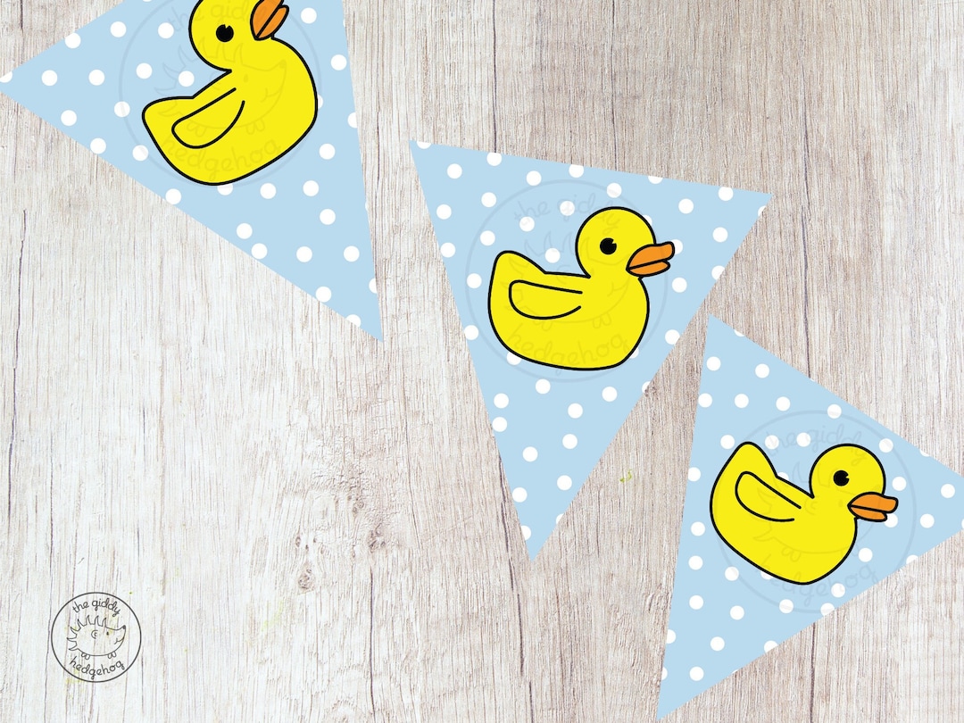 DIY Printable Duck Banner Photo Shoot Prop Birthday Sign Rubber Ducky ...