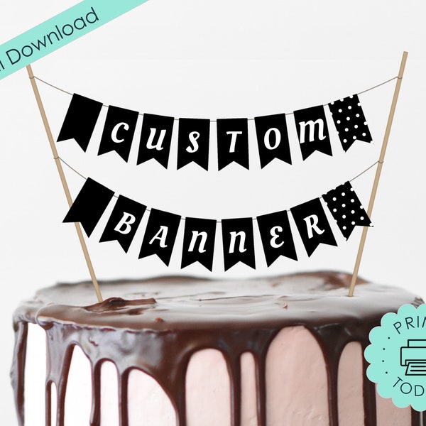Cake Banner - Etsy