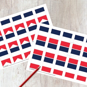 DIY Banner Printable French Flag Bunting Garland Party Decorations ...