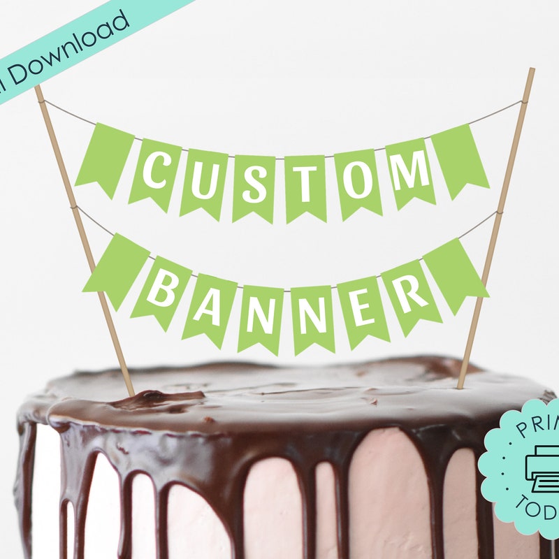 Cake Banner - Etsy