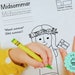 DIY Printable Swedish Learn Language Midsummer Coloring Page Tracing ...