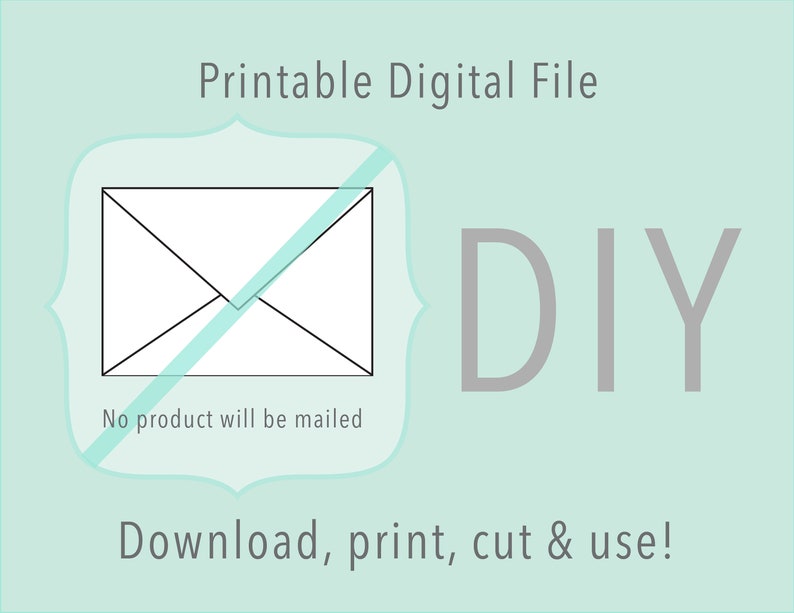 Blue Cake Topper Banner DIY Printable Custom Personalized Cake - Etsy
