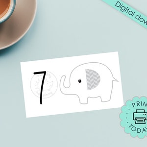 DIY Printable White Elephant Numbers Game Instructions Holiday Party ...