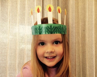 St. Lucia Crown St. Lucia's Day Crown - Etsy