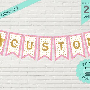 DIY Printable Banner Twinkle Little Star Themed Birthday Baby Shower ...