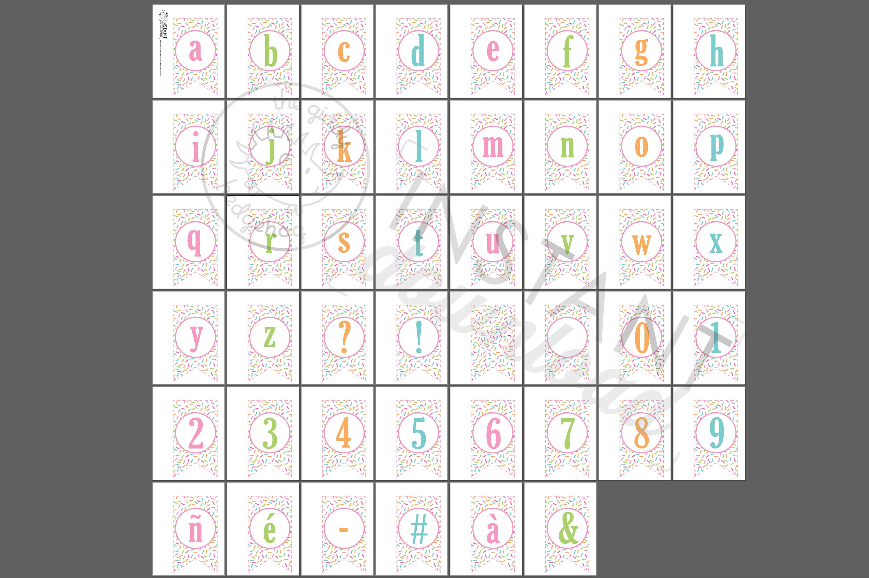 DIY Printable Banner Pink Baby Sprinkle Custom Baby Shower Pastel ...