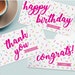 Printable DIY Sprinkle Thank You Cards Baby Shower Greeting Girl ...