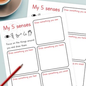 DIY Printable Kids Worksheet Relaxation Anxiety Stress Management ...