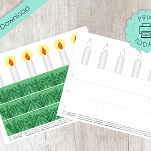 Printable Swedish Lucia Crown Krona Tiara Candle Hat Sweden Christmas ...