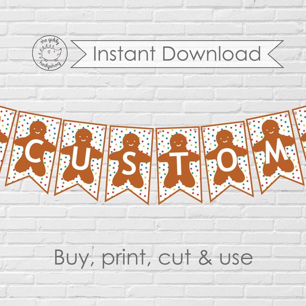 Christmas Alphabet Banner Printable - Etsy