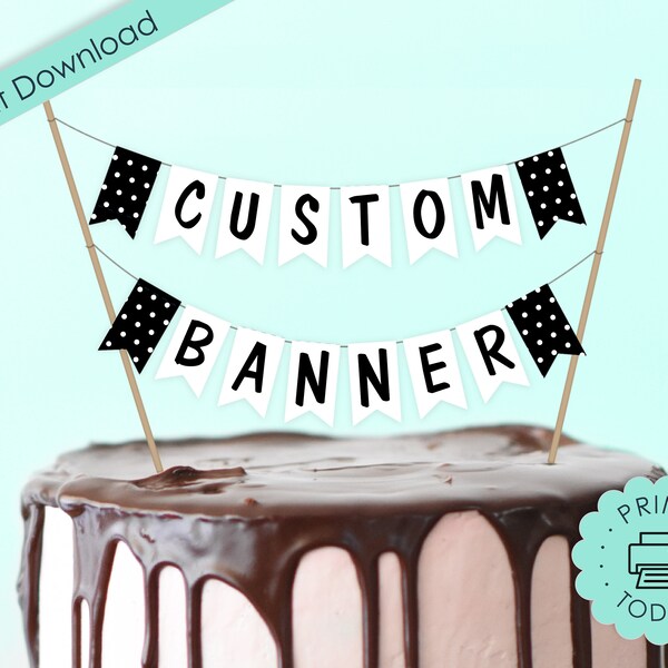 Cake Banner - Etsy