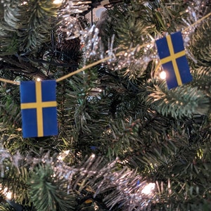 DIY Printable Swedish Flag Dala Horses Small Cupcake Toppers Appetizer ...