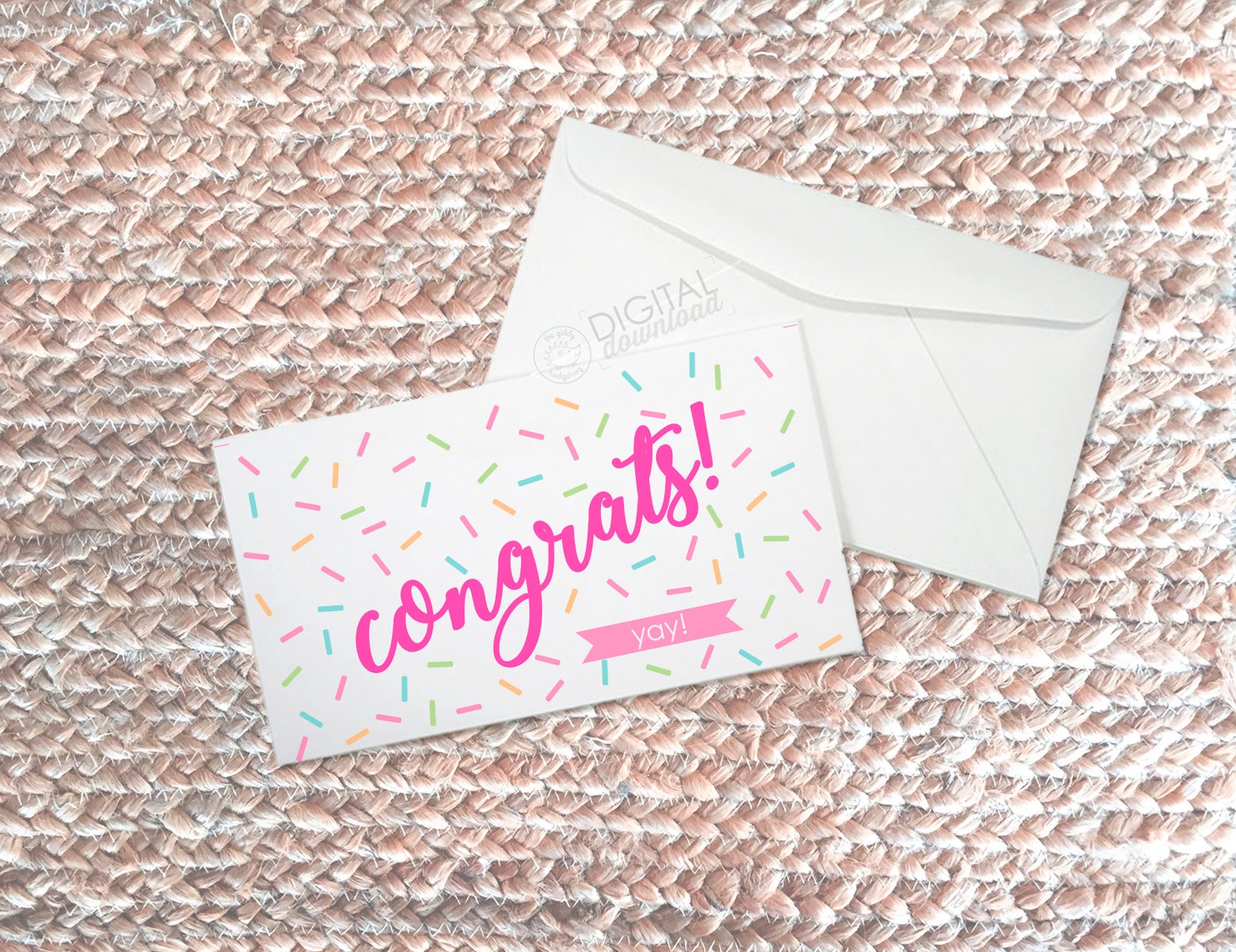 Printable DIY Sprinkle Thank You Cards Baby Shower Greeting - Etsy