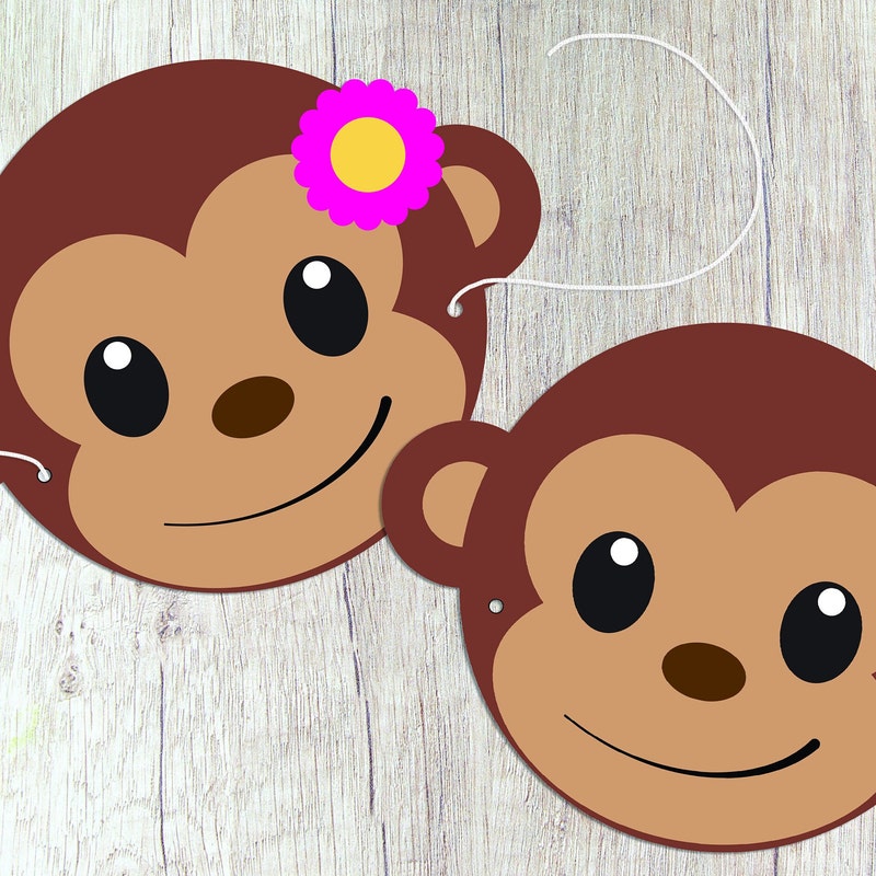 Monkey Mask - Etsy