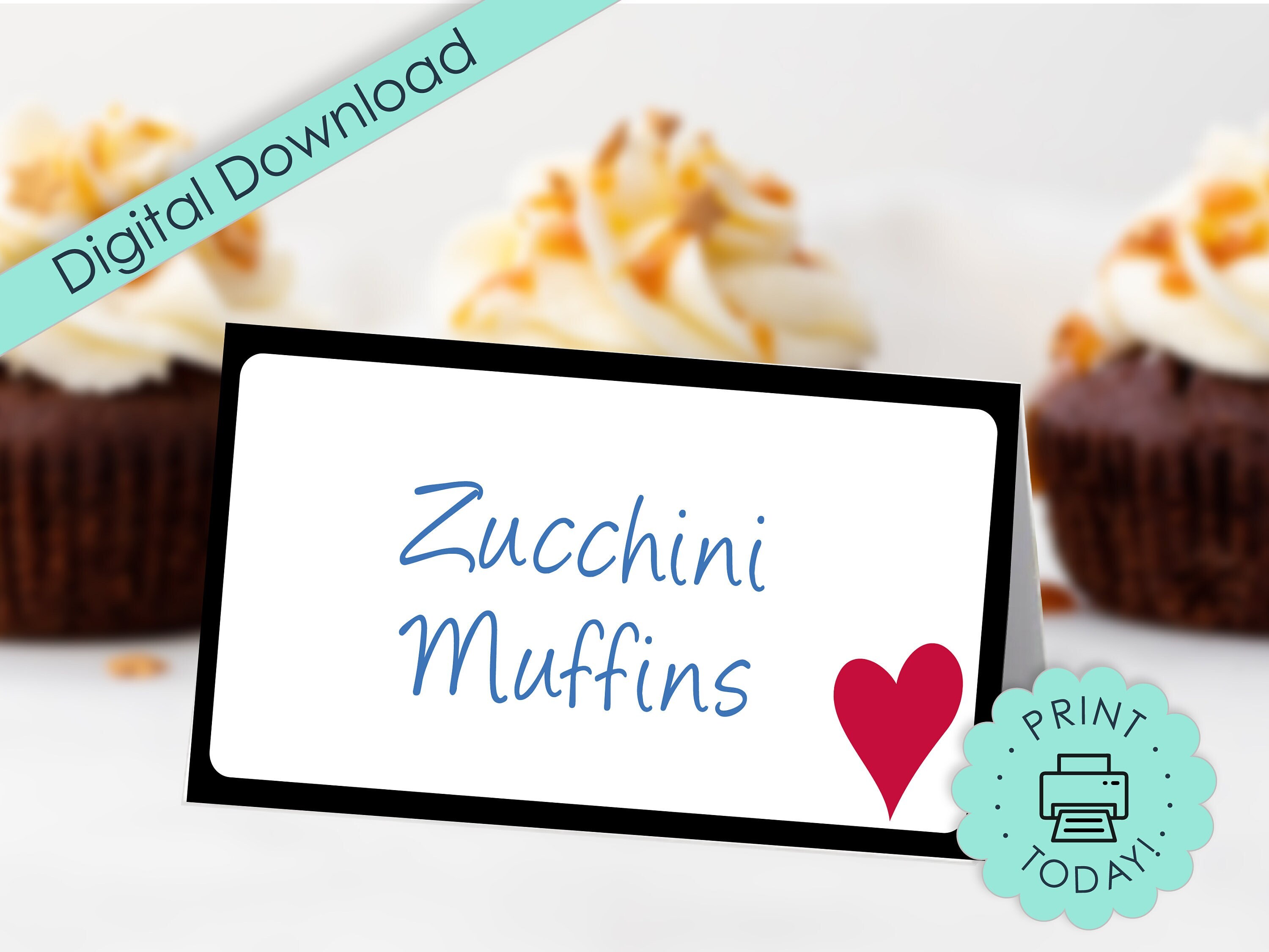 DIY Printable Food Cards Queen of Hearts Allergy Form Valentines Party ...