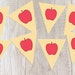 DIY Printable Apple Banner Birthday Flag Teacher Appreciation Apple of ...