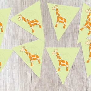 DIY Printable Giraffe Banner Photo Shoot Prop Birthday Sign Safari Zoo ...