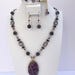 Unique Purple and Gold Color Necklace Set. One of the Kind Design. - Etsy