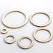 Flat Wood Rings- MULTIPLE SIZES- Unfinished Natural Round Wooden Circle ...