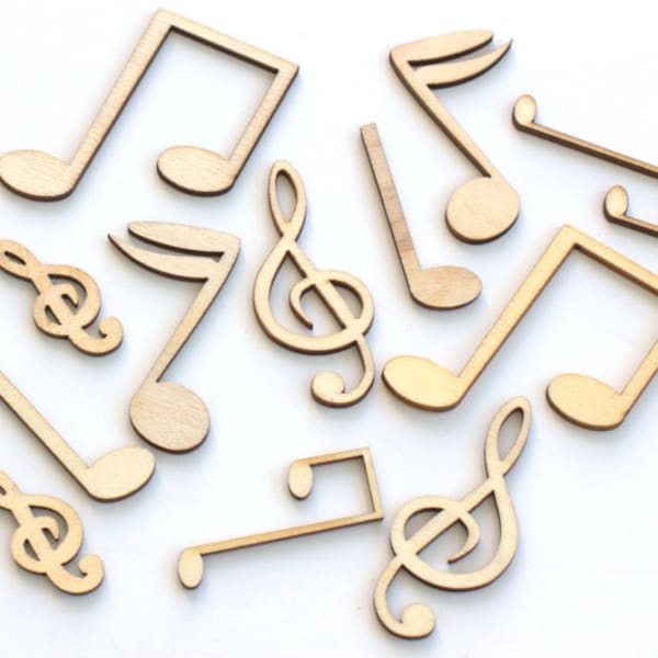 Music Wood Shapes - Etsy