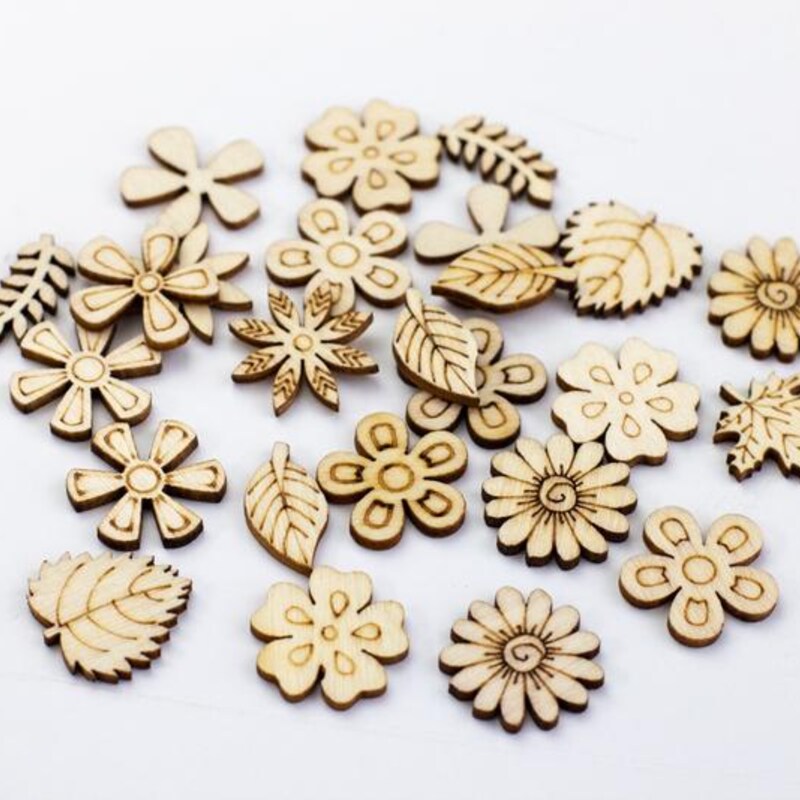 Wood Flower Shapes - Etsy
