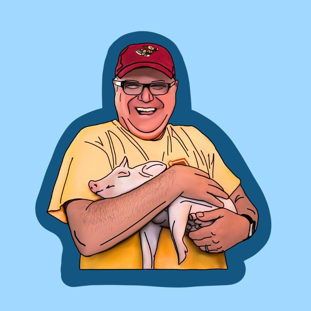 Coach Walz & Pig Sticker Tim Walz Sticker Harris Walz Sticker - Etsy