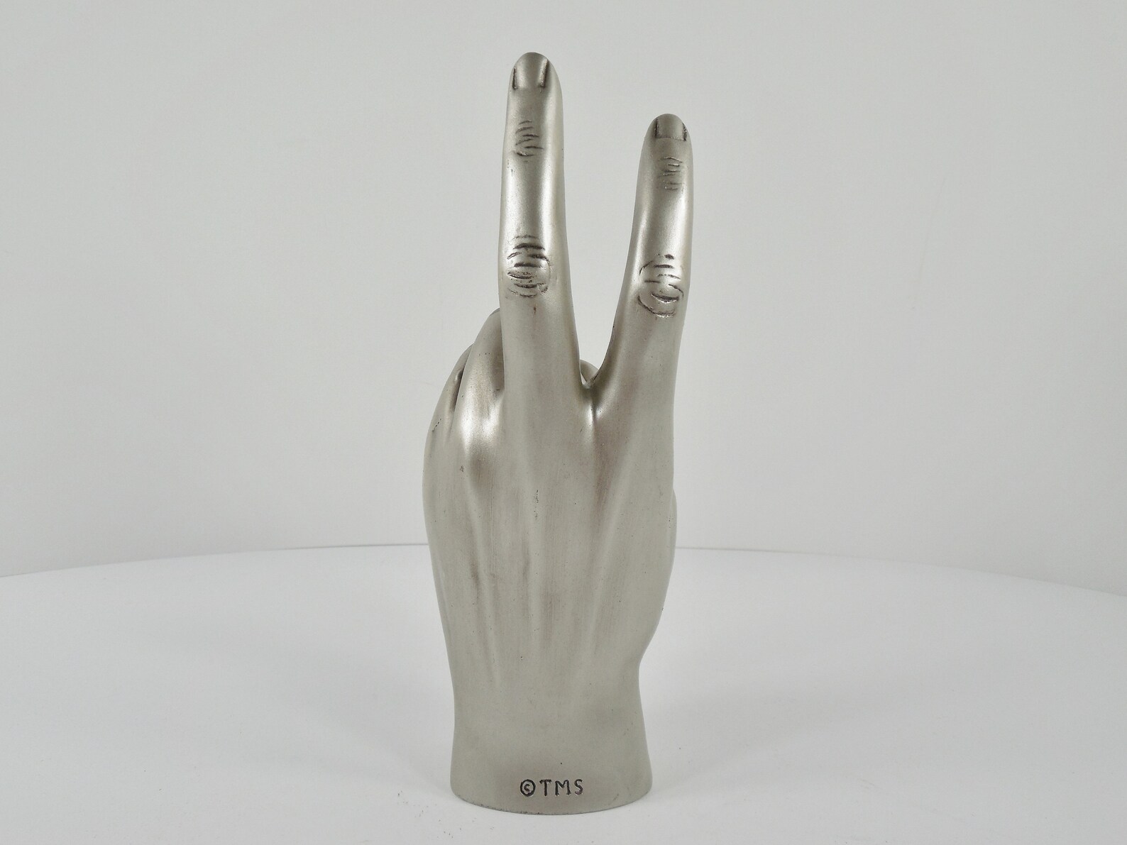 Silver Hand Figurines Sculpture Statue Hand Symbols Symbolic Hand ...