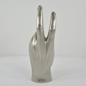Silver Hand Figurines Sculpture Statue Hand Symbols Symbolic Hand ...