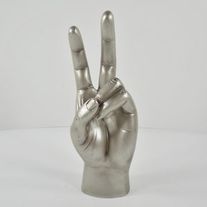 Silver Hand Figurines Sculpture Statue Hand Symbols Symbolic Hand ...