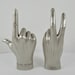 Silver Hand Figurines Sculpture Statue Hand Symbols Symbolic Hand ...