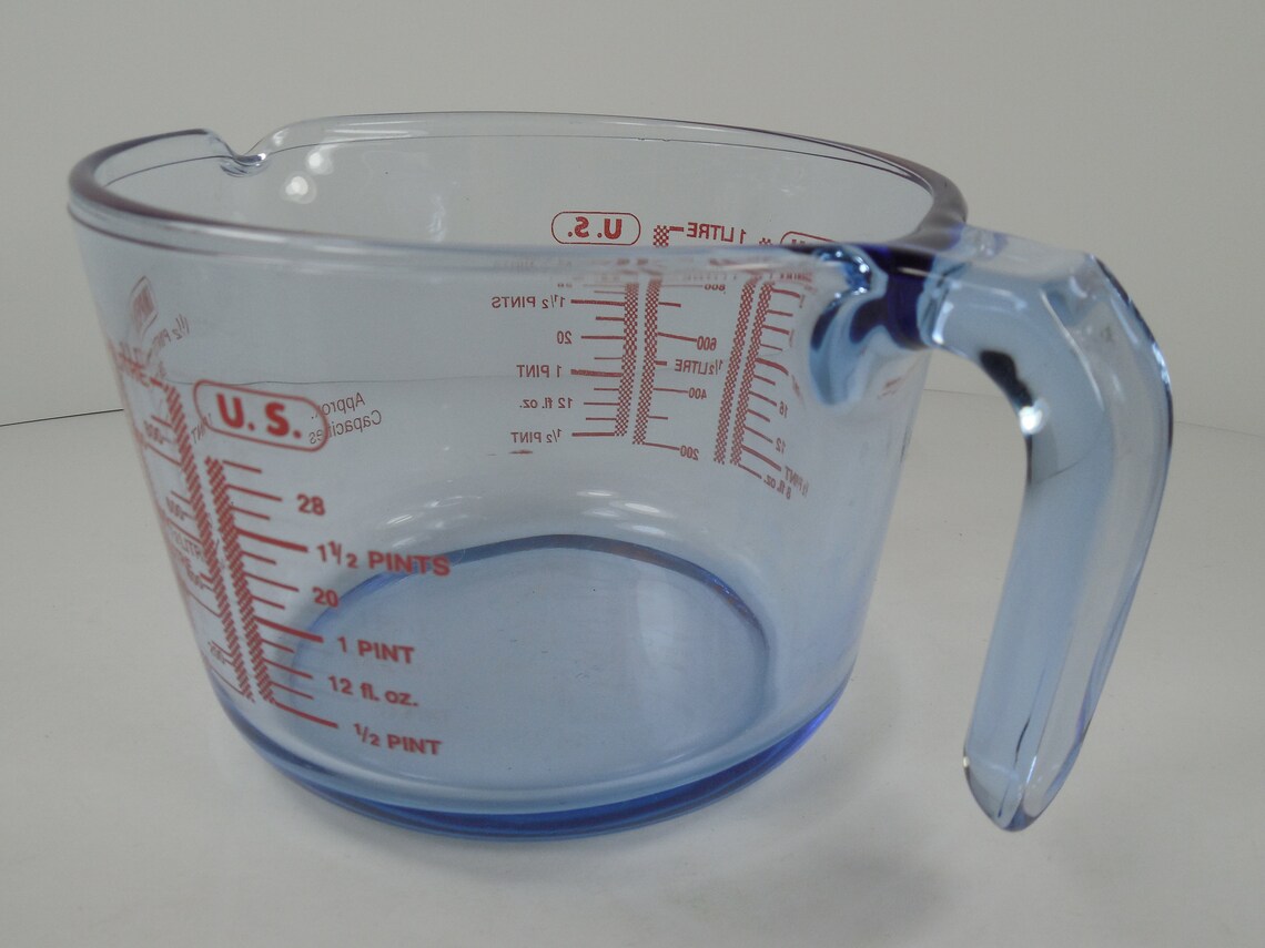 Imperial Blue Glass Large Measuring Cup Cobalt Blue Tint Glass | Etsy