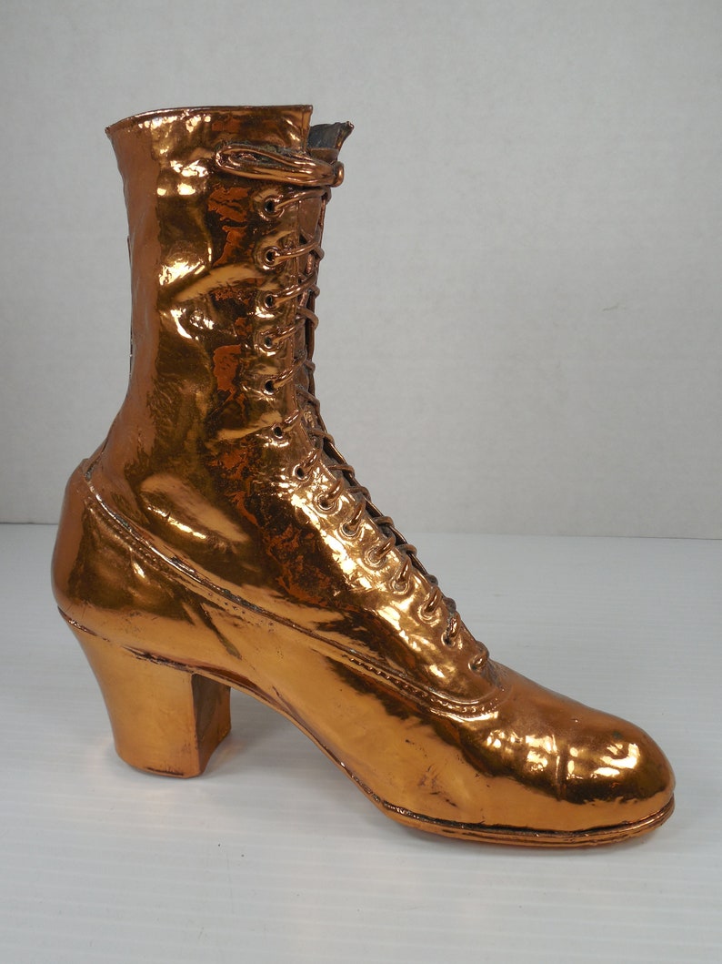 Rare Antique Bronze Victorian Boot Sculpture Figurine Ladies | Etsy