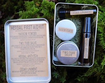 Natural Herbal First-aid Kit Wilderness First Aid Camping - Etsy