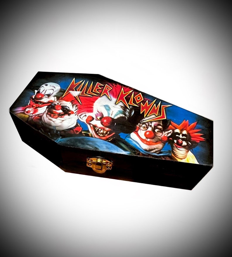 Killer Klowns From Outer Space - Wood Coffin Box - Keepsake Trinket ...