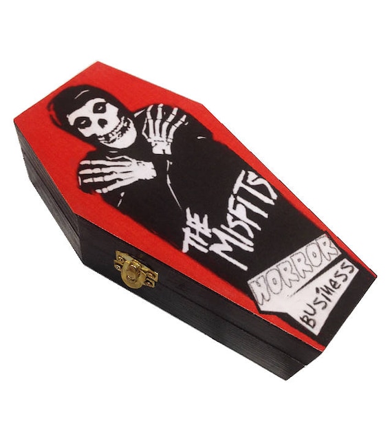The Misfits 'blood Spatter' Wood Coffin Keepsake | Etsy