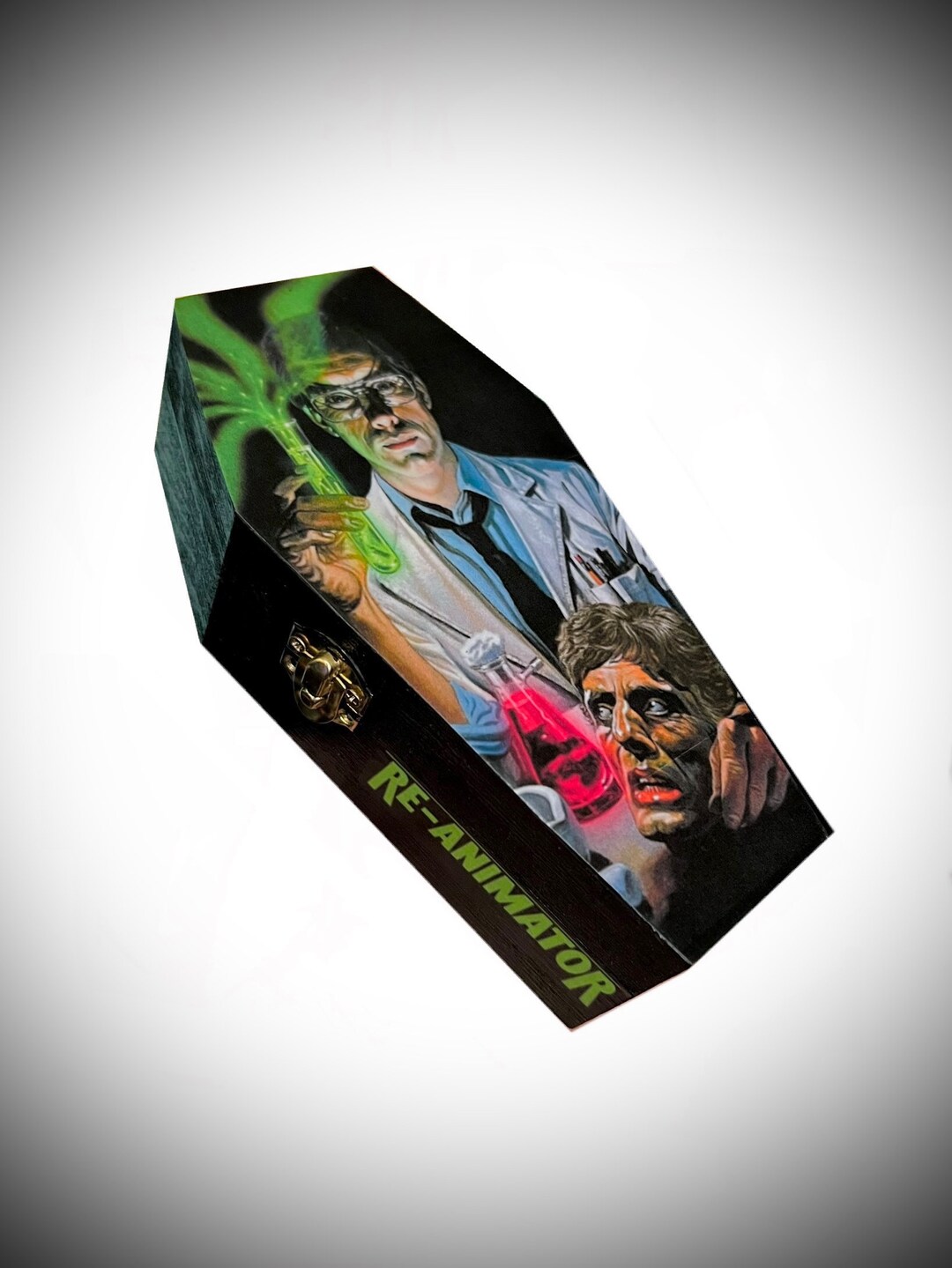 Re-animator - Wood Coffin Box - Keepsake Trinket Smoke Stash - Etsy