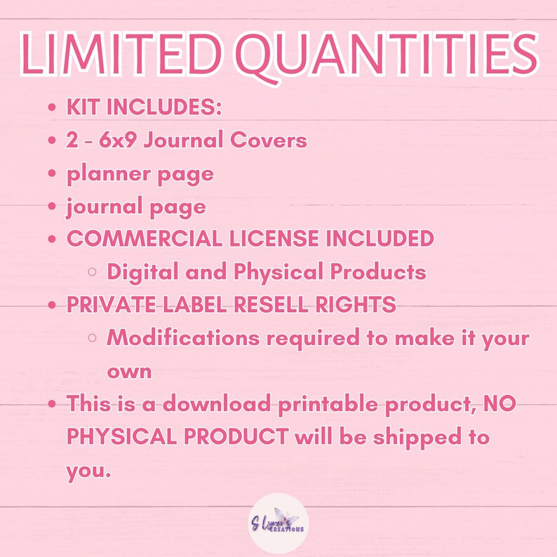Limited Edition Mini Journal Kit With Editable Canva Template | DFY PLR ...