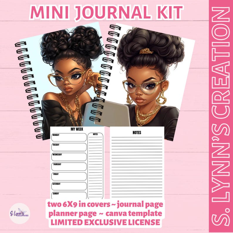 Limited Edition Mini Journal Kit With Editable Canva Template | DFY PLR ...