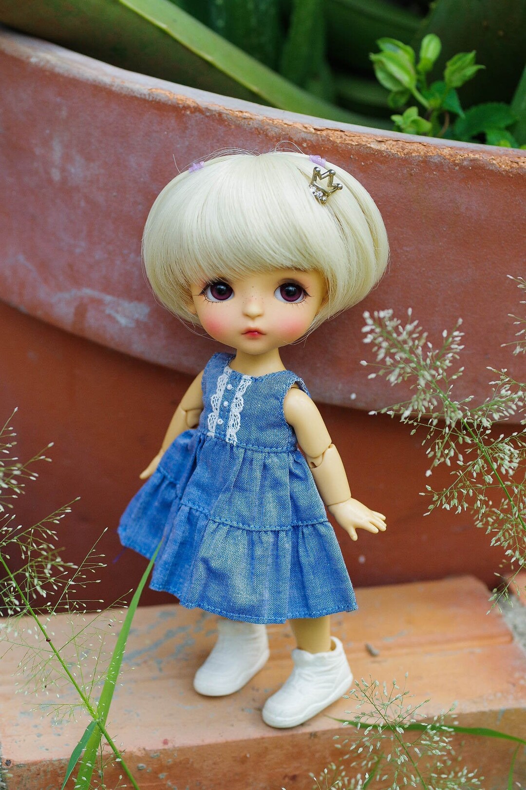 Lati Yellow/ Pukifee Patchwork Dress Denim - Etsy