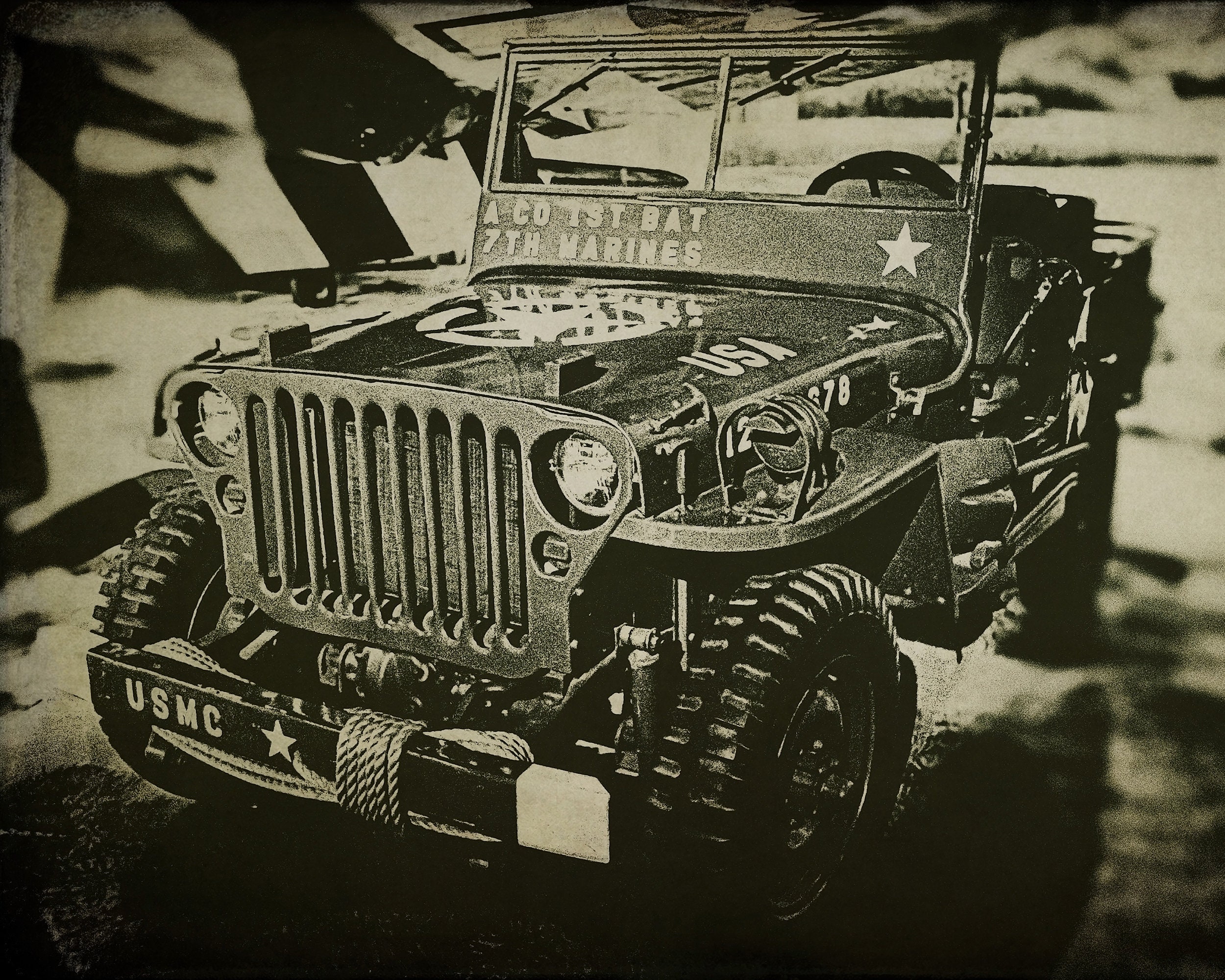 WWII Vintage Jeep I USMC Jeep I Army Photography - Etsy