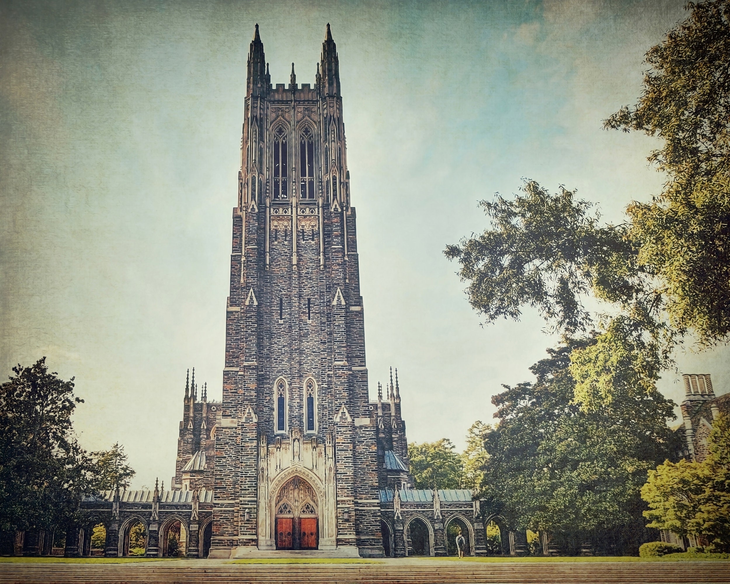 Duke University Chapel Sunset