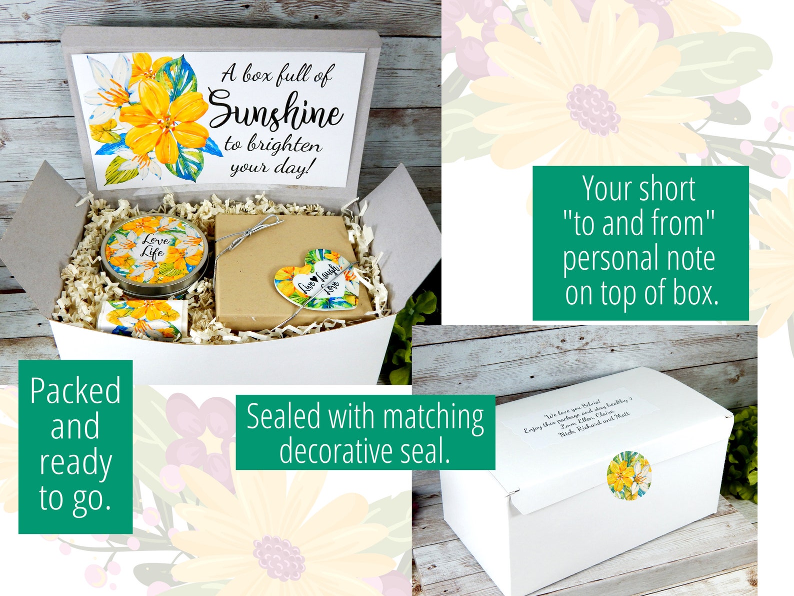 Sunshine Gift Box Sunshine Care Package Sending Sunshine - Etsy