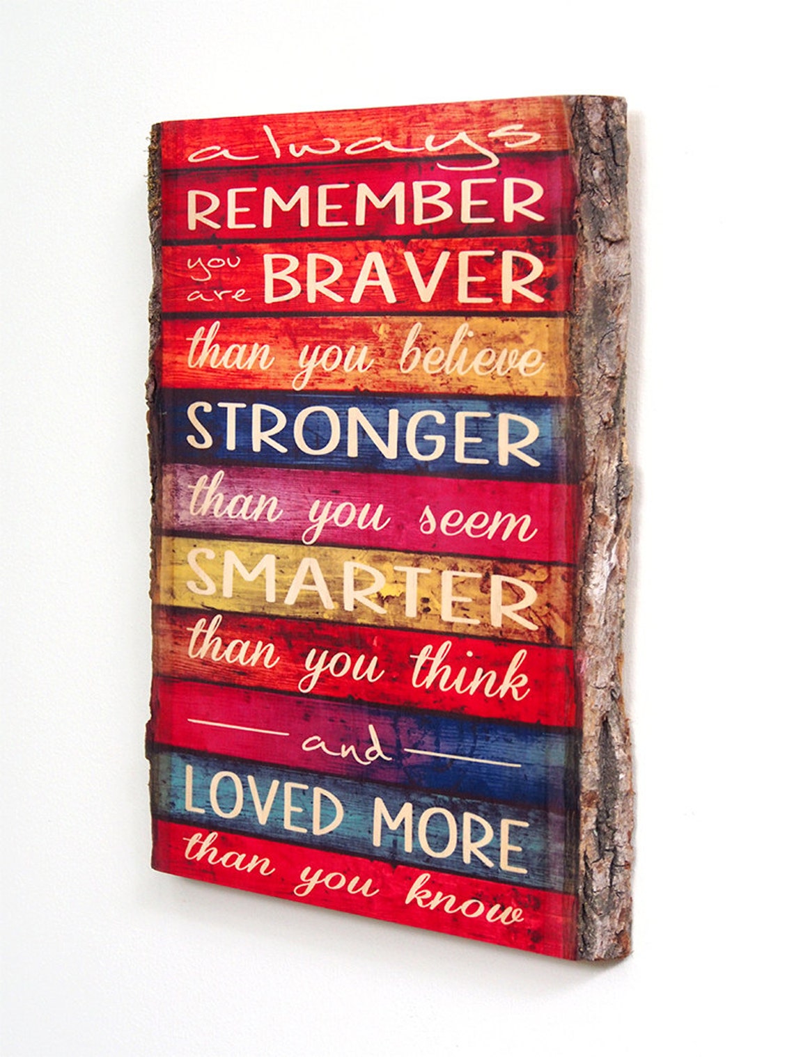Rustic Wooden Sign With Saying Always Remember You Are - Etsy