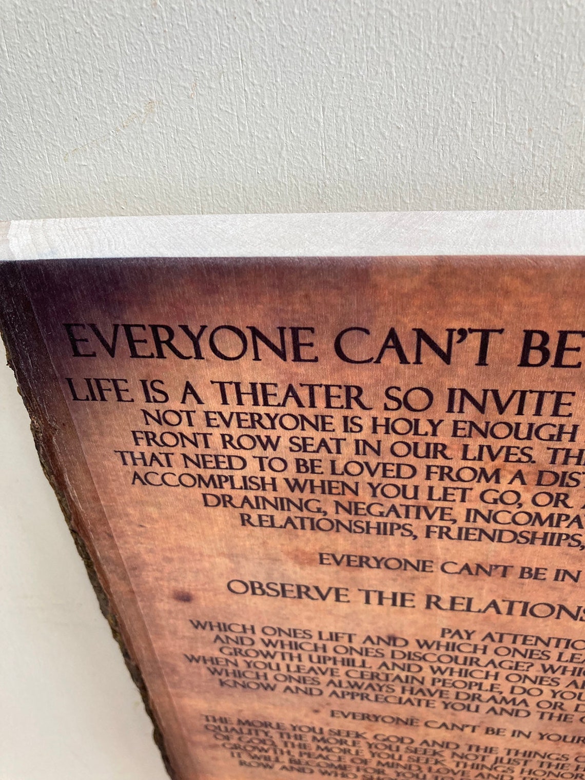 Everyone Can't Be in Your Front Row Inspirational Quote - Etsy