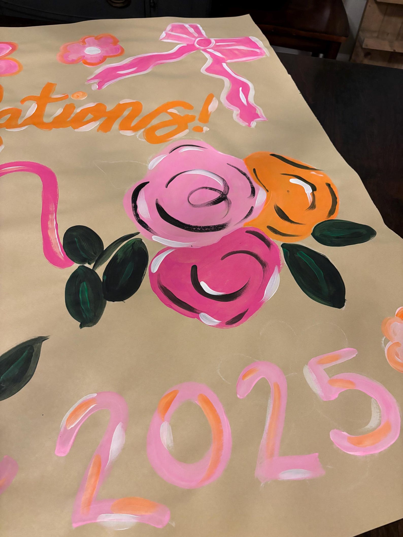 Graduation Banner, Kraft Paper Banner, Butcher Sign, Birthday Banner ...