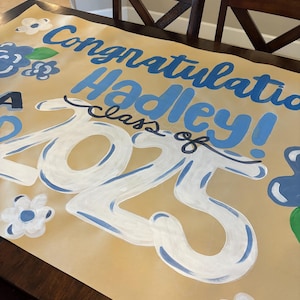 Graduation Party, Graduation Banner, Kraft Paper Banner, Butcher Sign ...