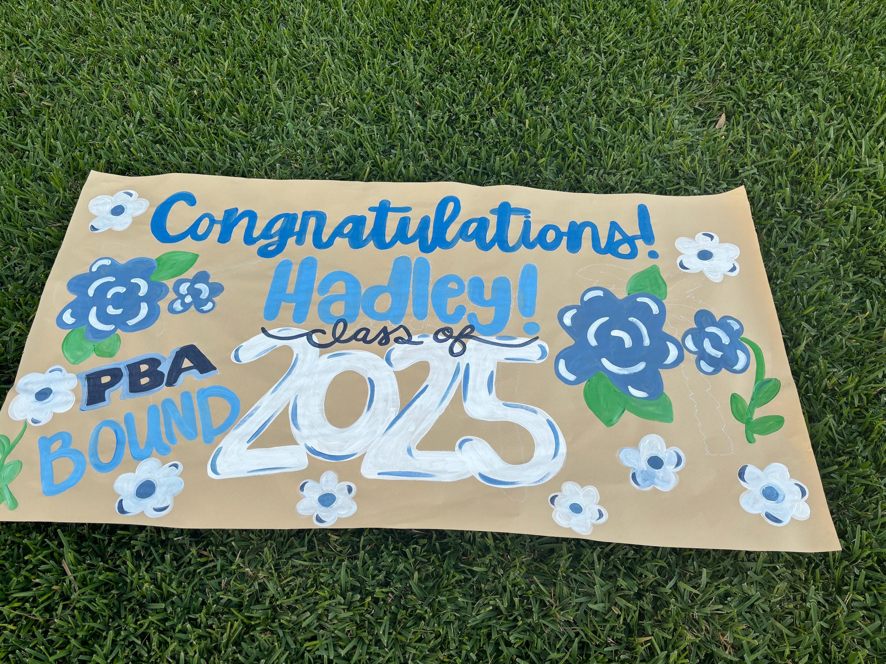 Kraft Paper Banner, Butcher Sign, Birthday Banner, Banner, Graduation ...